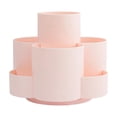 Anckoeil 360° Rotating Pencil Holder, 7-Compartment Plastic Desktop ...