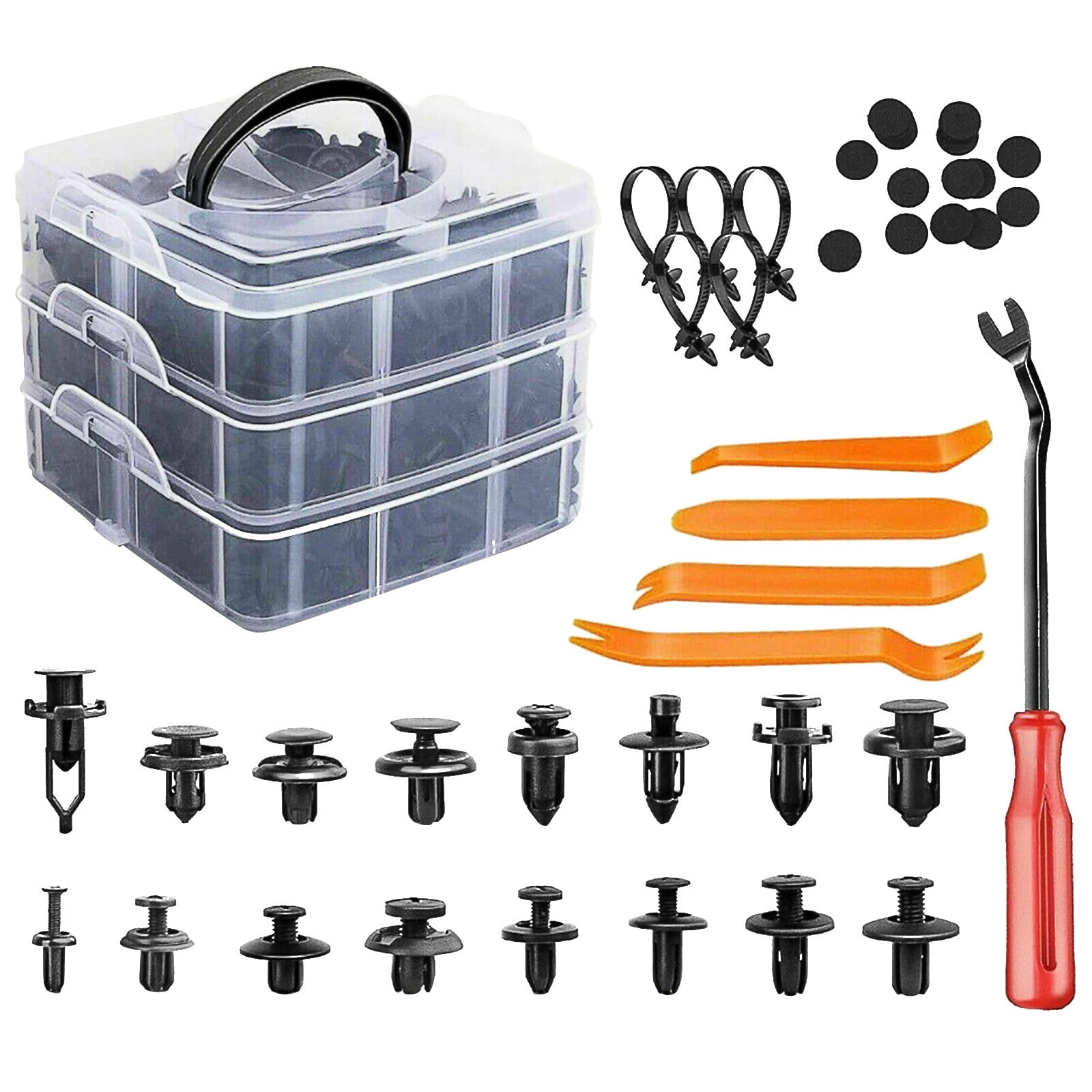 Anckoeil 650PCS Automotive Snap Fastener Retainer Clip Nylon Bumper ...