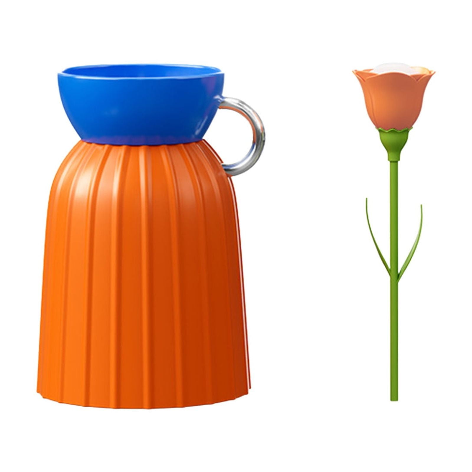 Anckoeil Decorative Lights Unique Wireless Flower Desk Lamp With Vase ...