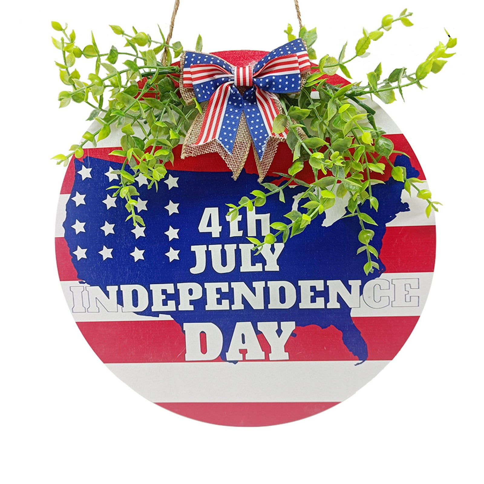 Anckoeil Independence Day Wooden Board Door Decoration Interior ...