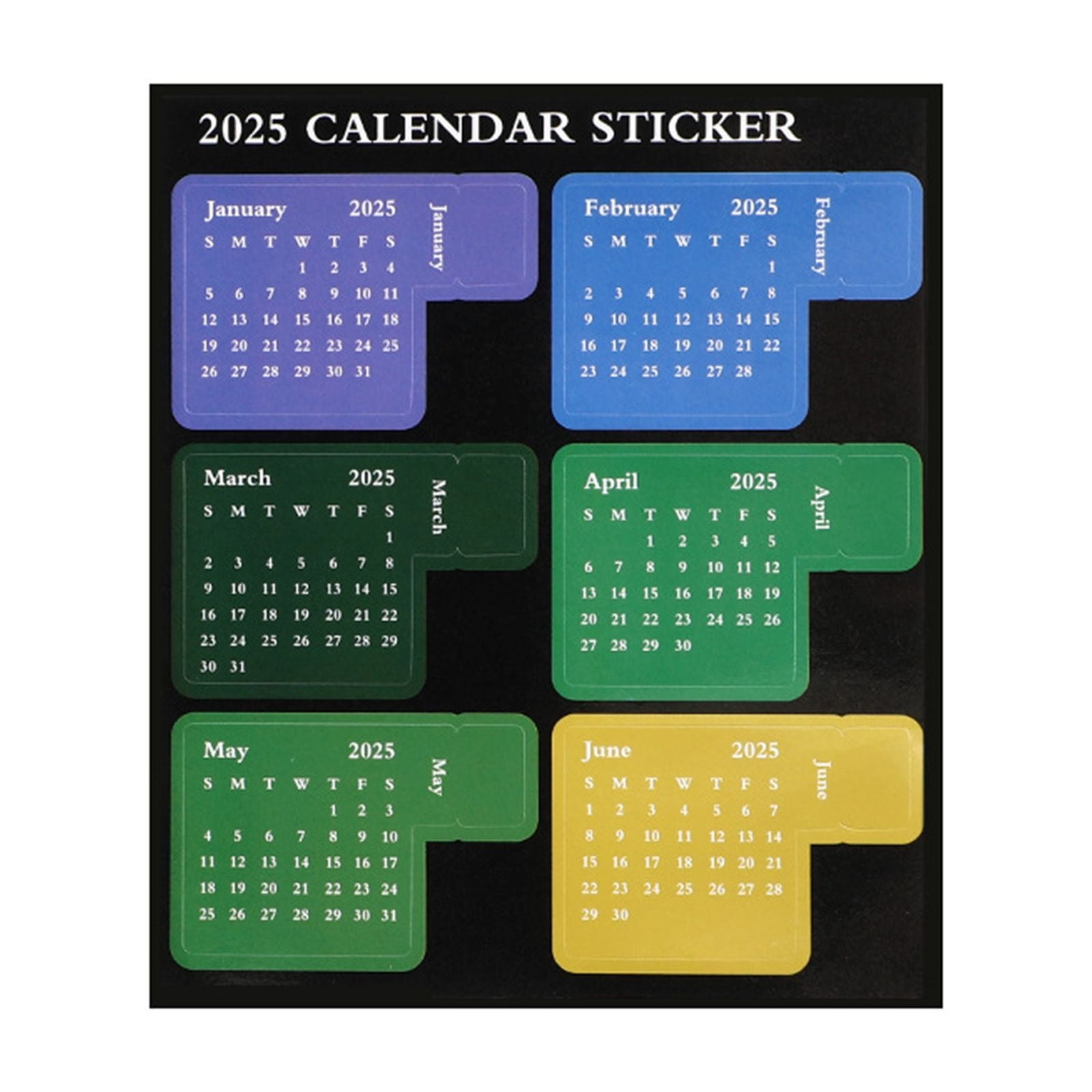 Anckoeil Sales 2025 Schedule Book Multi Functional Convenience Sticker ...