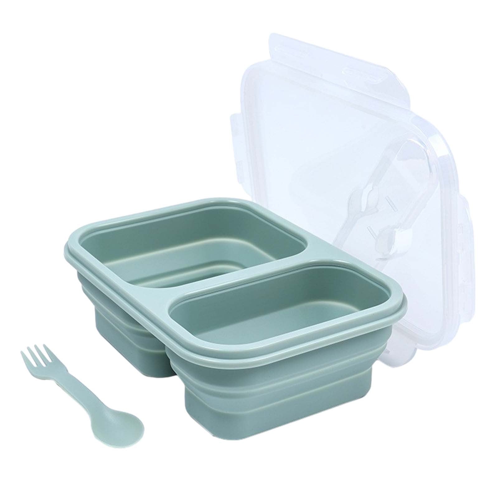 Anckoeil Silicone Folding Lunch Box Set Outdoor Camping Food Grade ...