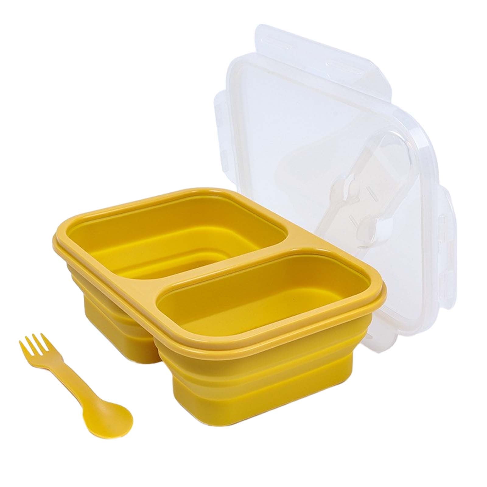 Anckoeil Silicone Folding Lunch Box Set Outdoor Camping Food Grade ...