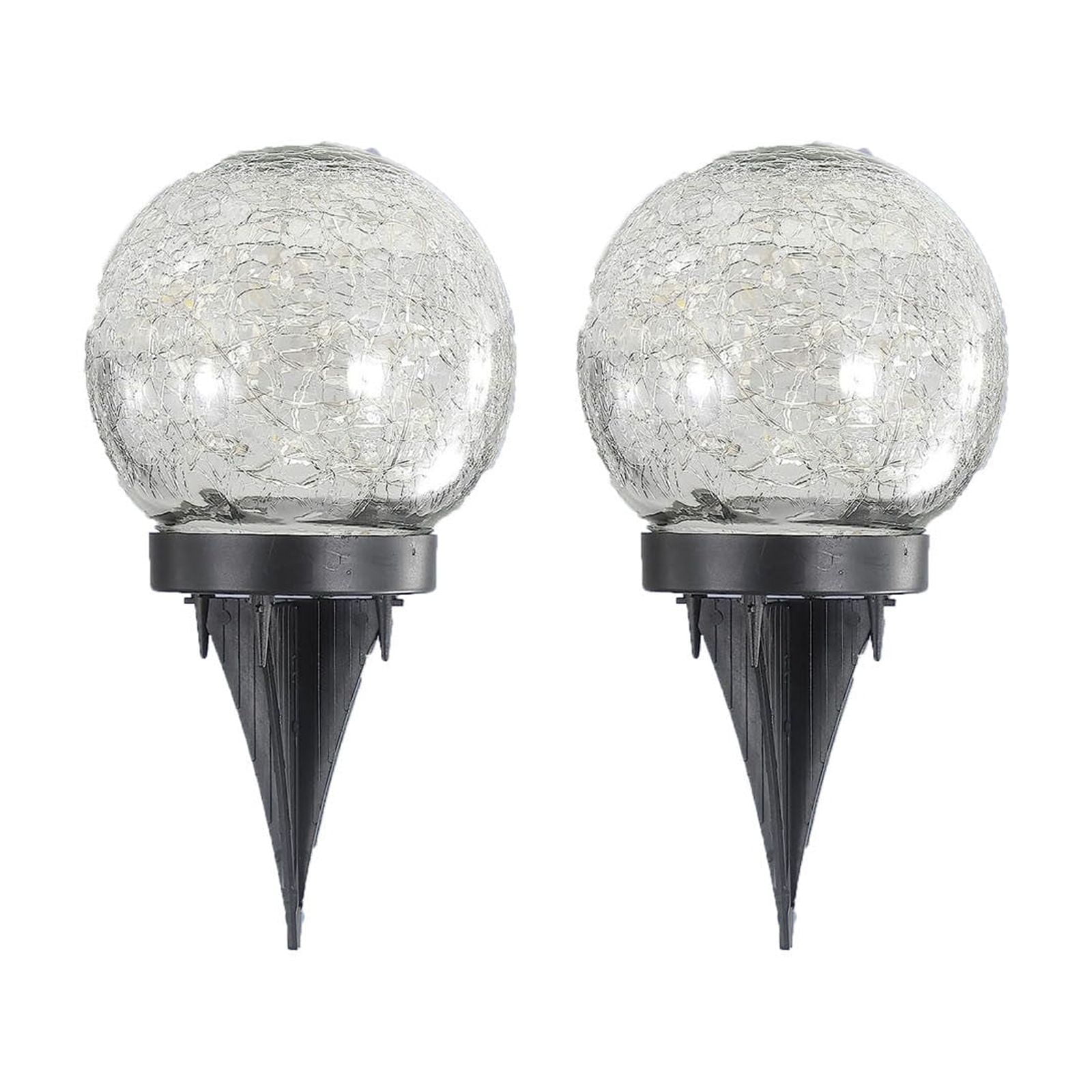 Anckoeil Solar Crackle Ball Lights Outdoor Garden Decoration Solar ...