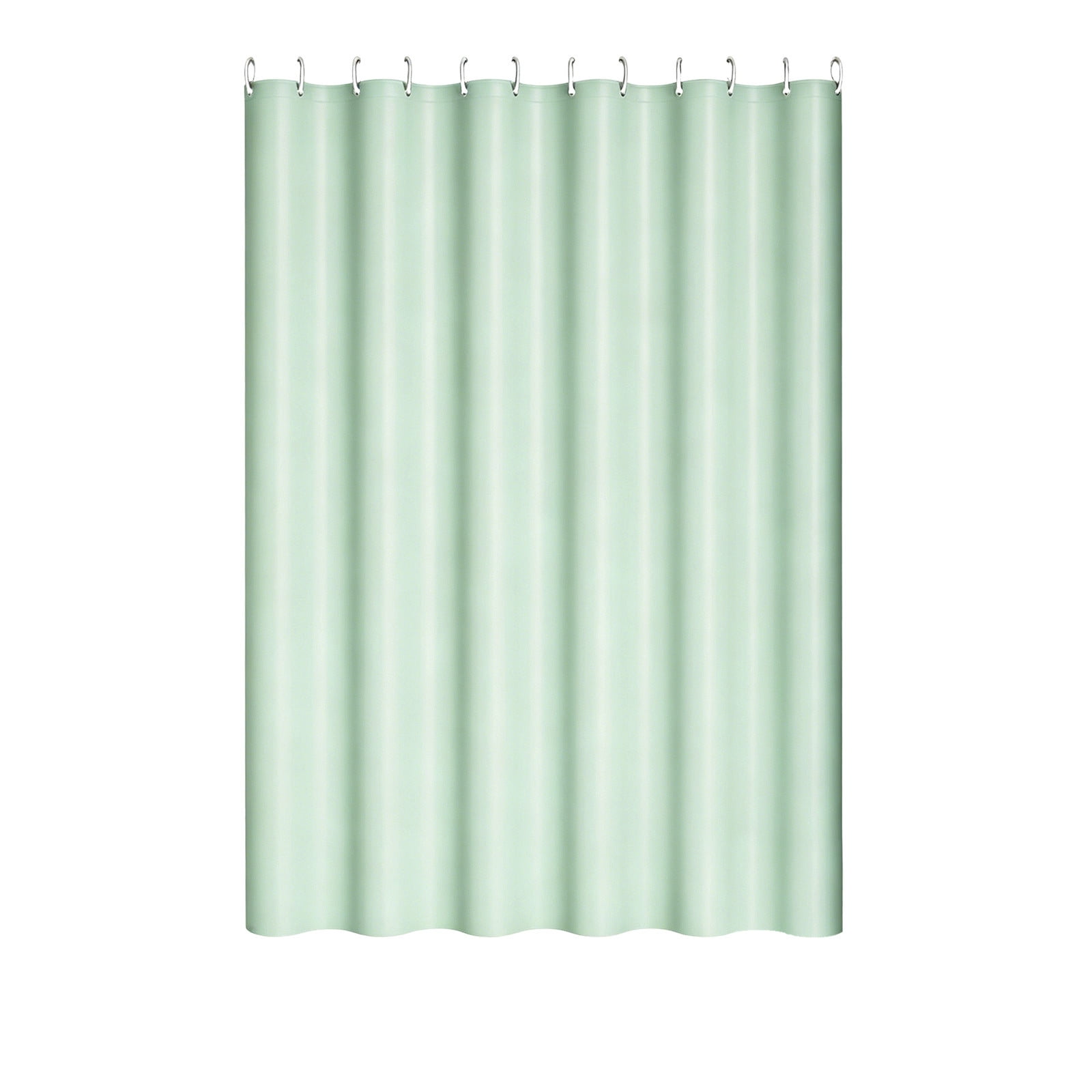 Anckoeil Solid Color Waterproof EVA Outdoor Curtain with Plastic Rings ...