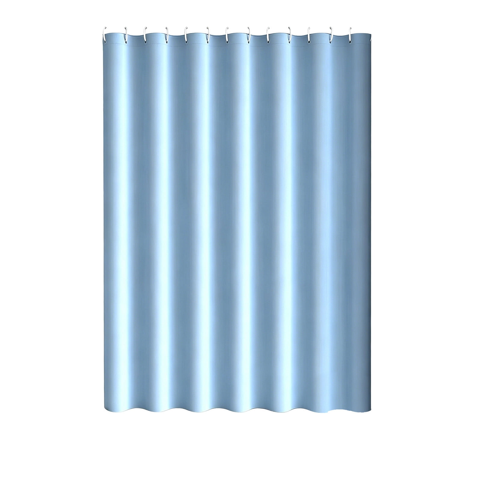Anckoeil Solid Color Waterproof EVA Outdoor Curtain with Plastic Rings ...