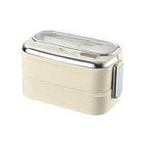 Anckoeil Stainless Steel Double Layer Lunch Box Student Portable Lunch ...