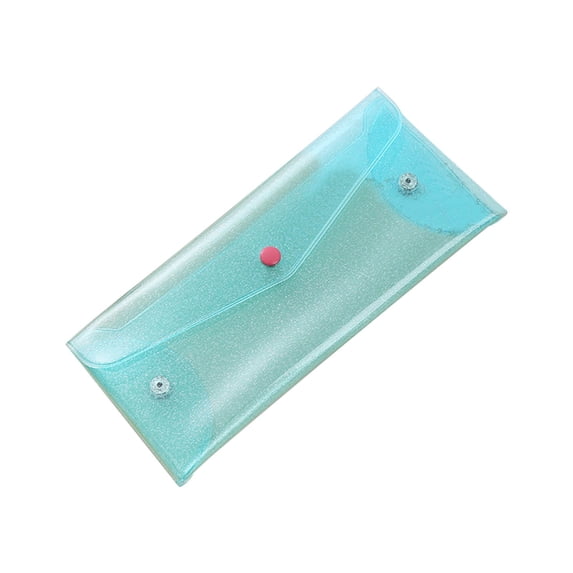 Anckoeil Transparent Pencil Case, Portable Snap Closure Organizer Pouch ...
