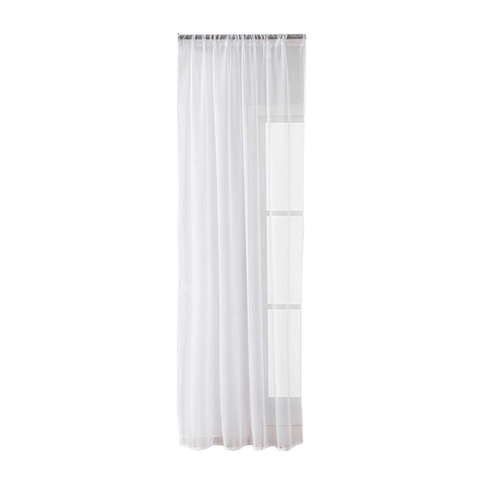Anckoeil Waterproof UV Resistant Outdoor Sheer Voile Curtain, Rod ...