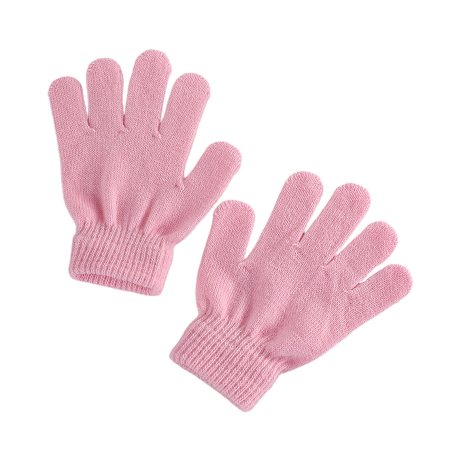 Anckoeil Winter Savins!Winter Warm Solid Color Knitted Kids Gloves ...