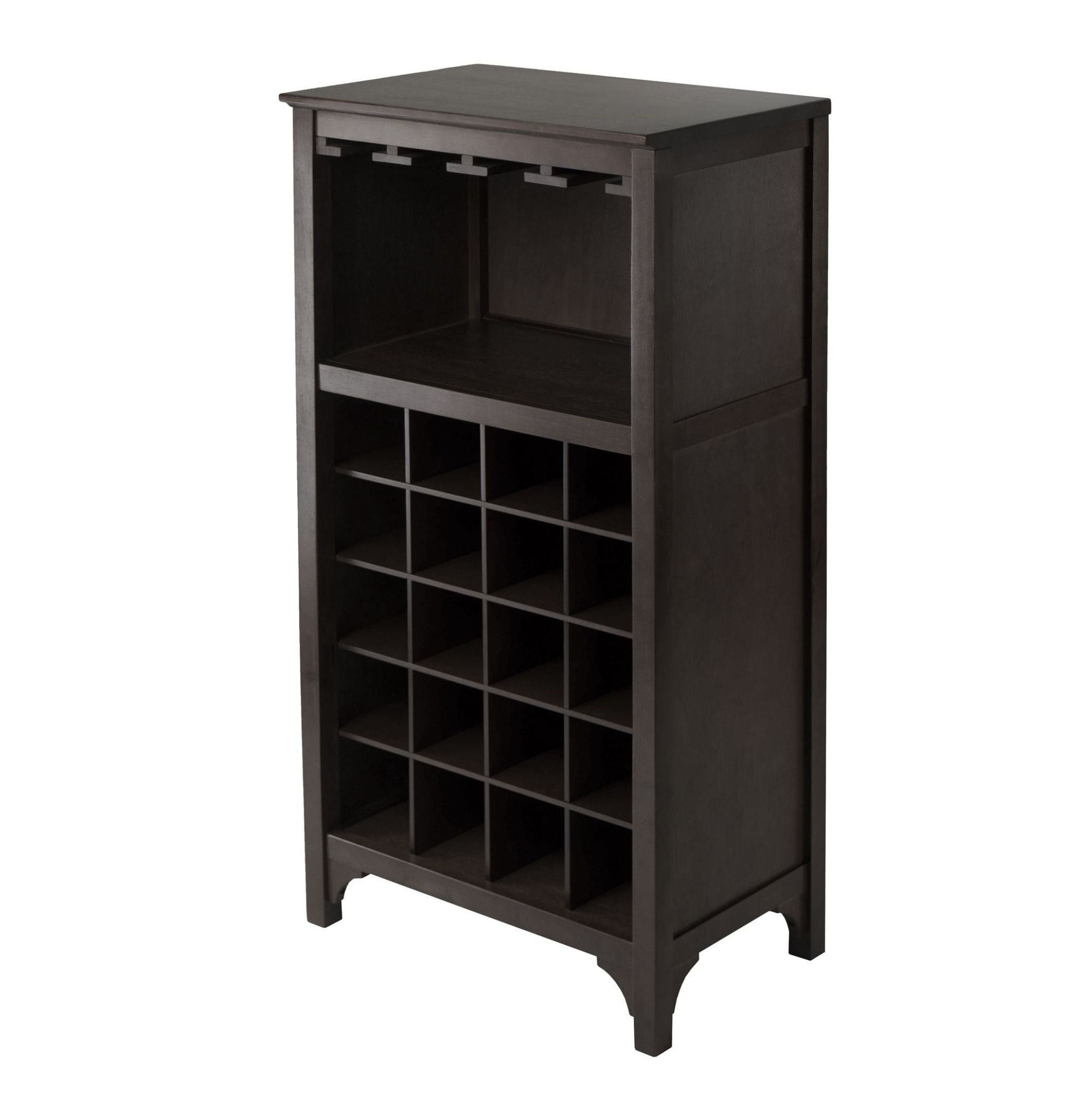 Ancona Modular Wine Cabinet with Glass Rack & 20-Bottle - Walmart.com