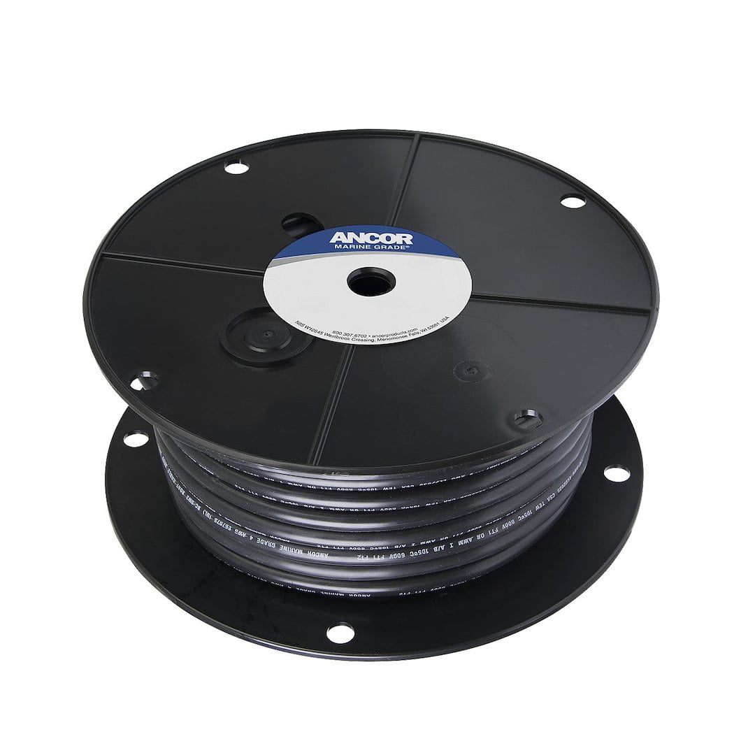 Ancor #113010 Wire, 100' #4 Tinned Copper, Black - Walmart Business ...