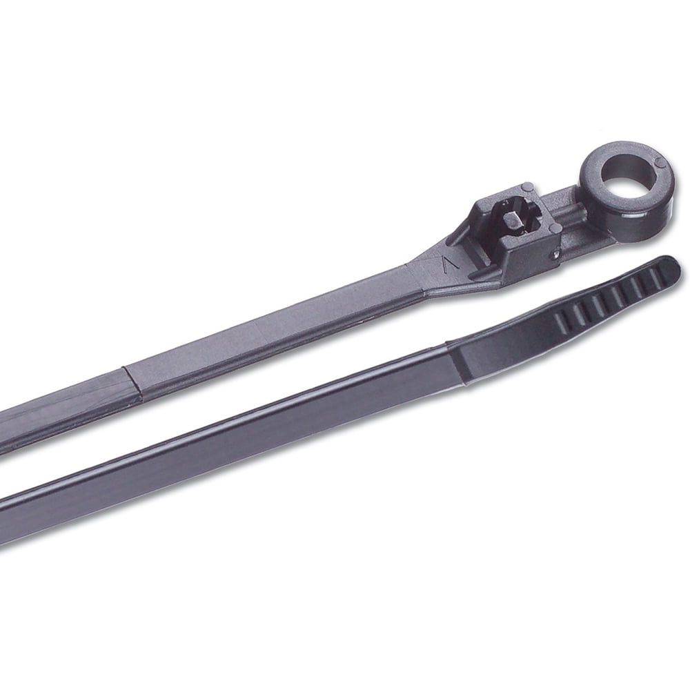 Ancor 14" UV Black Mounting Cable Zip Ties - 100 Pack [199258 ...