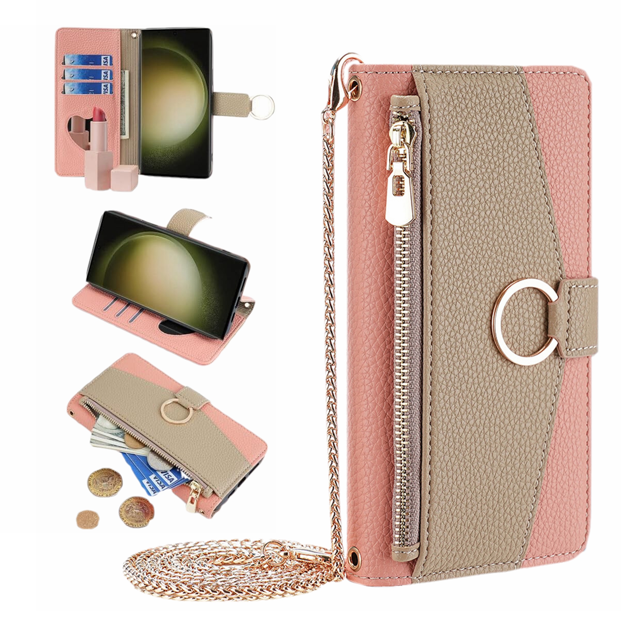 Ancove for Google Pixel 6 Pro Wallet Case with Card Holder & Shoulder ...