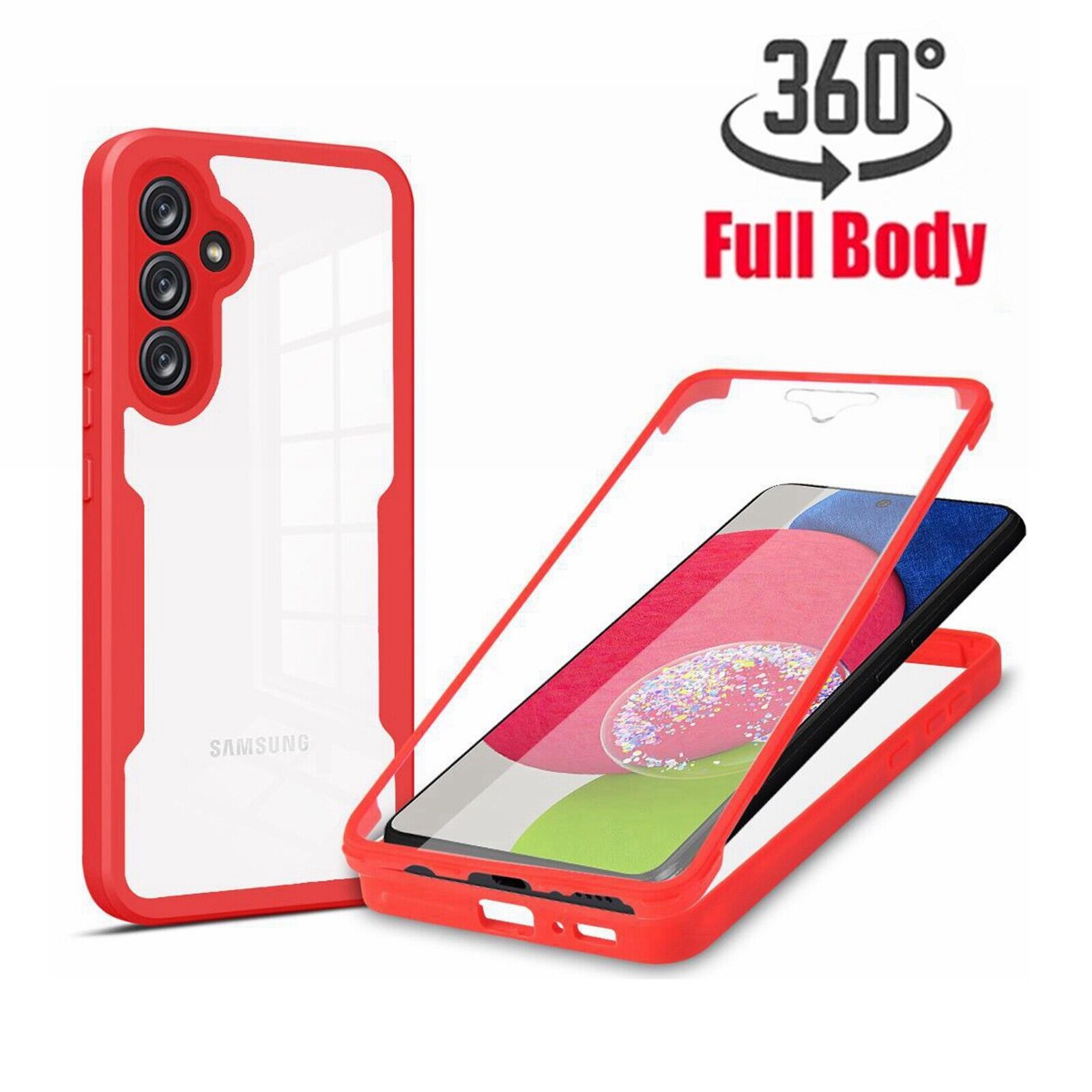 Ancove for Samsung Galaxy A15 Clear Case,[Built in Screen Protector ...