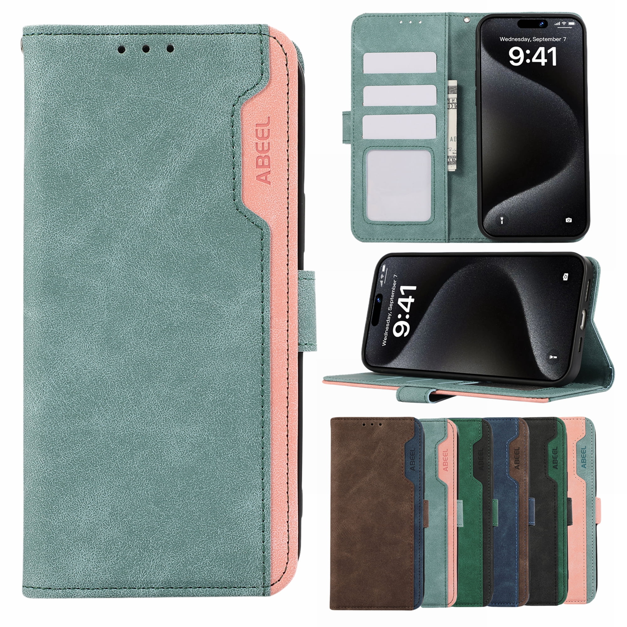 Ancove for iPhone 13 Pro Wallet Case with Card Holder Kickstand,RFID Blocking PU Leather ...
