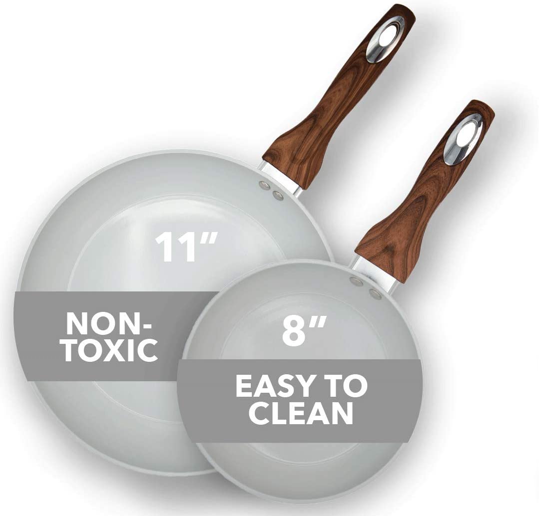 And 11" Frying Pan Set | Pure Aluminum Nonstick Frying Pan Set With ...