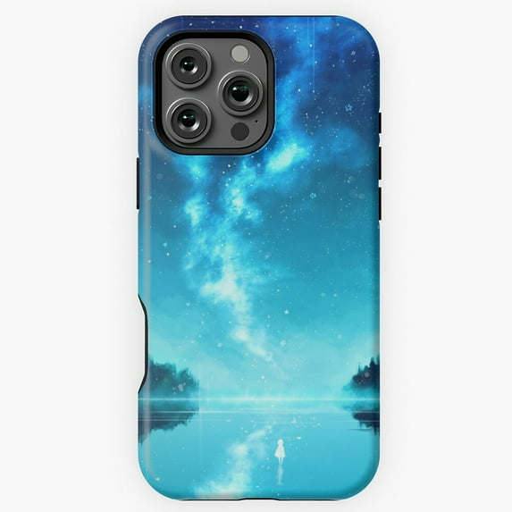 And Blue Minimalist Sky Digital Design iPhone Case 11 12 13 14 15 16 17 ...