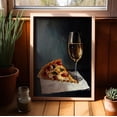And Champagne Realistic Poster Cocktail Art Bar Cart Decor Food Still ...