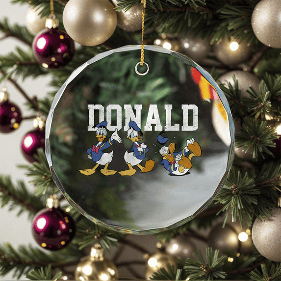 And Friends Donald Duck Pose Lineup Ornament, Room Decoration, Crystal ...
