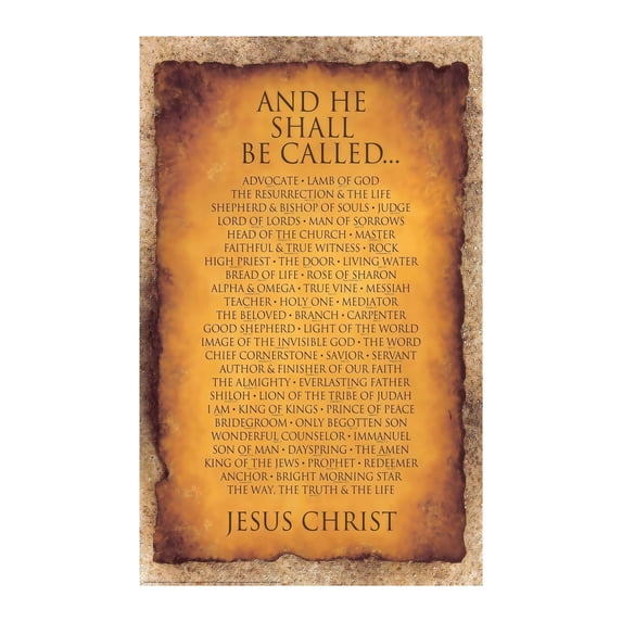 And He Shall Be Called Bible Verse Print Christian Wall Art ...