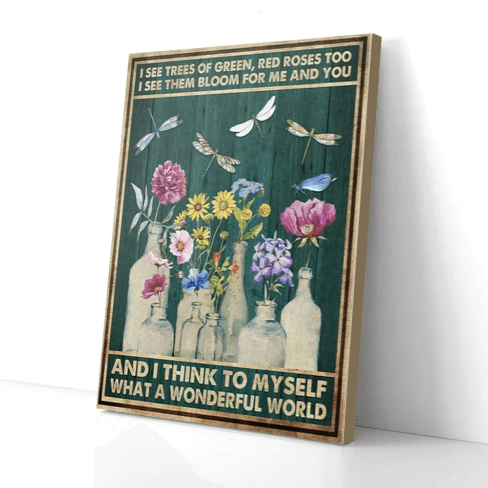 And I Think To Myself What A Wonderful World Poster No Frame Matte Wall ...