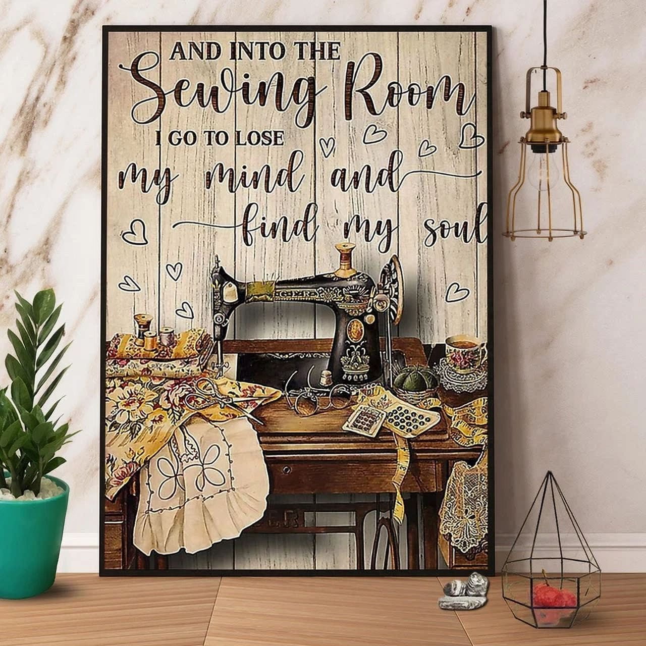 And Into The Sewing Room Find My Soul Paper Poster No Wall Art - Kenkis ...