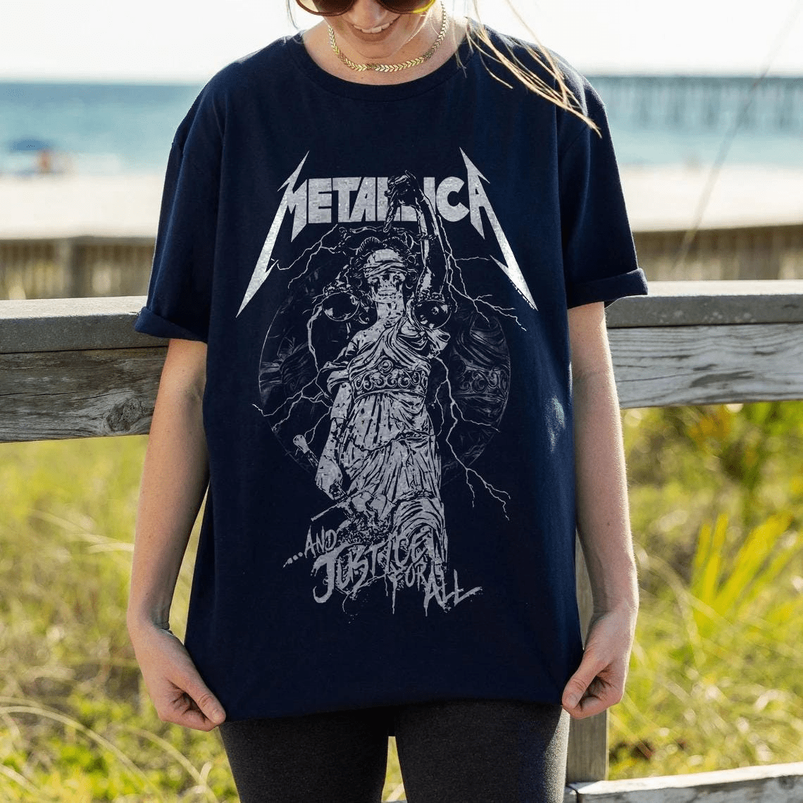 And Justice For All Metallic Band Vintage Style Rock For Fan, Men ...