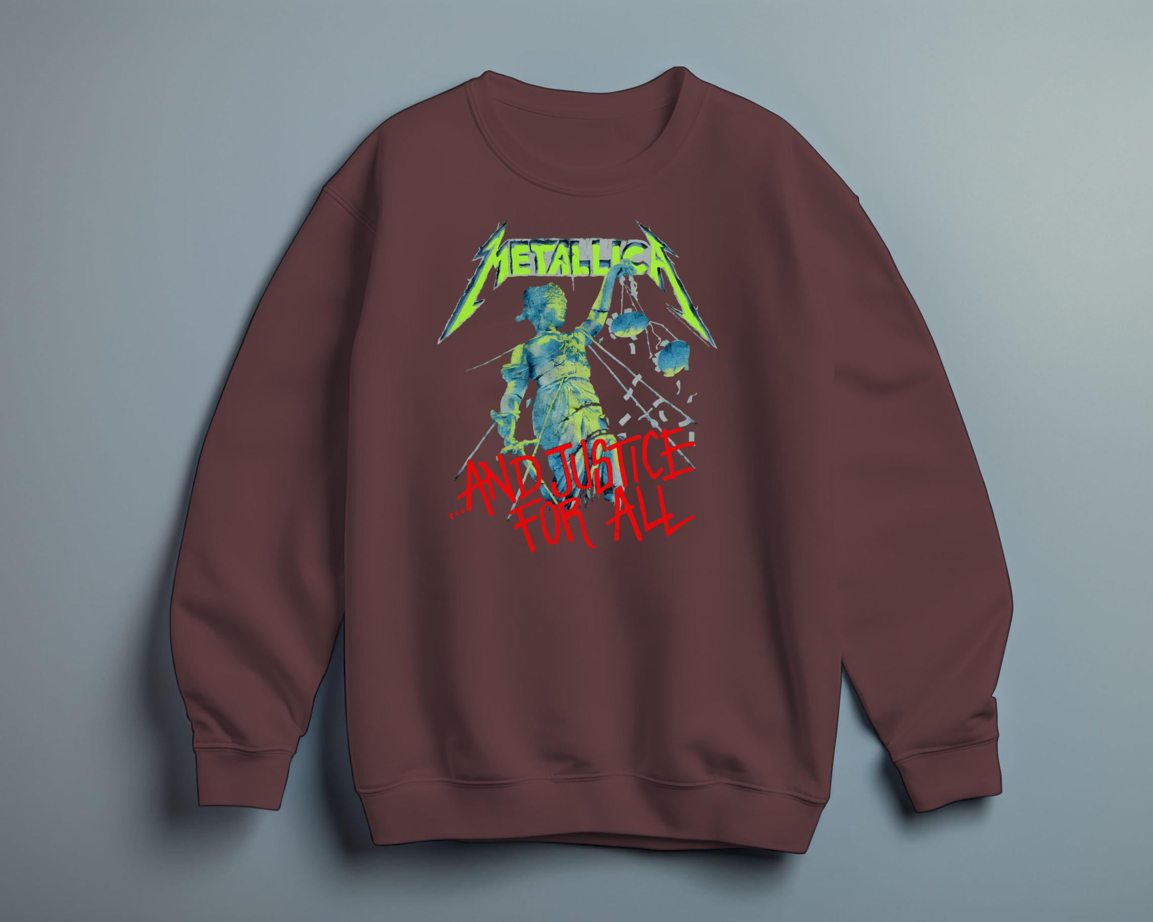 And Justice For All Tour Shirt – 80s Metal Album Graphic Tee New ...