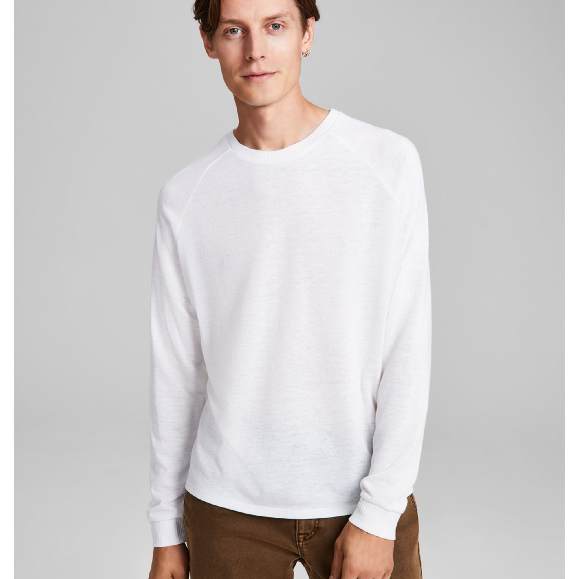 And Now This Mens Regular Fit Basic T-Shirt, White, Medium - Walmart ...