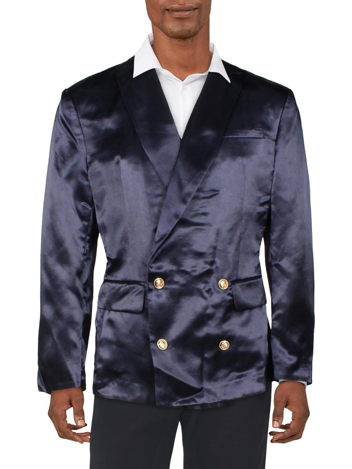 And Now This Mens Satin Suit Separate Double Breasted Blazer