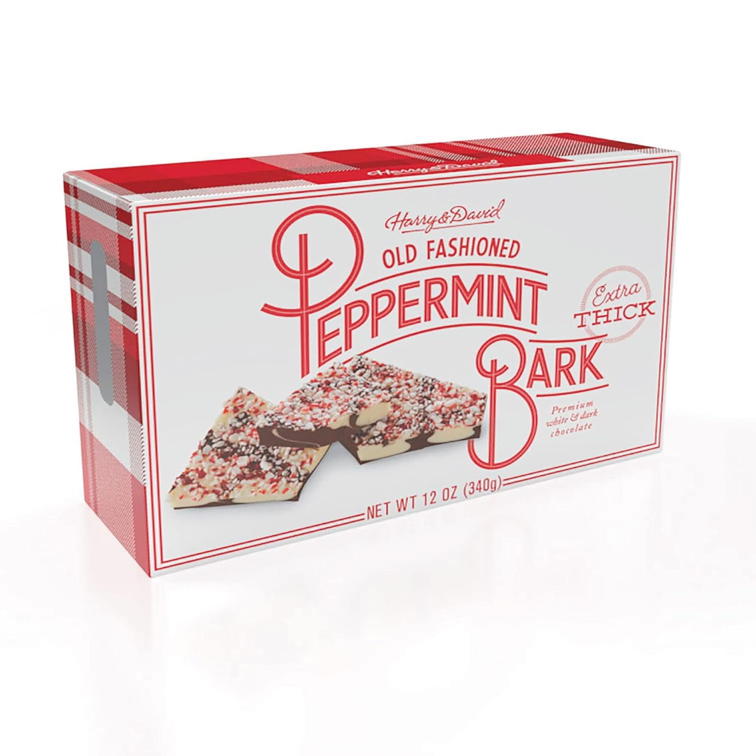 Harry & David Extra Thick Peppermint Bark, White and Dark Chocolate ...