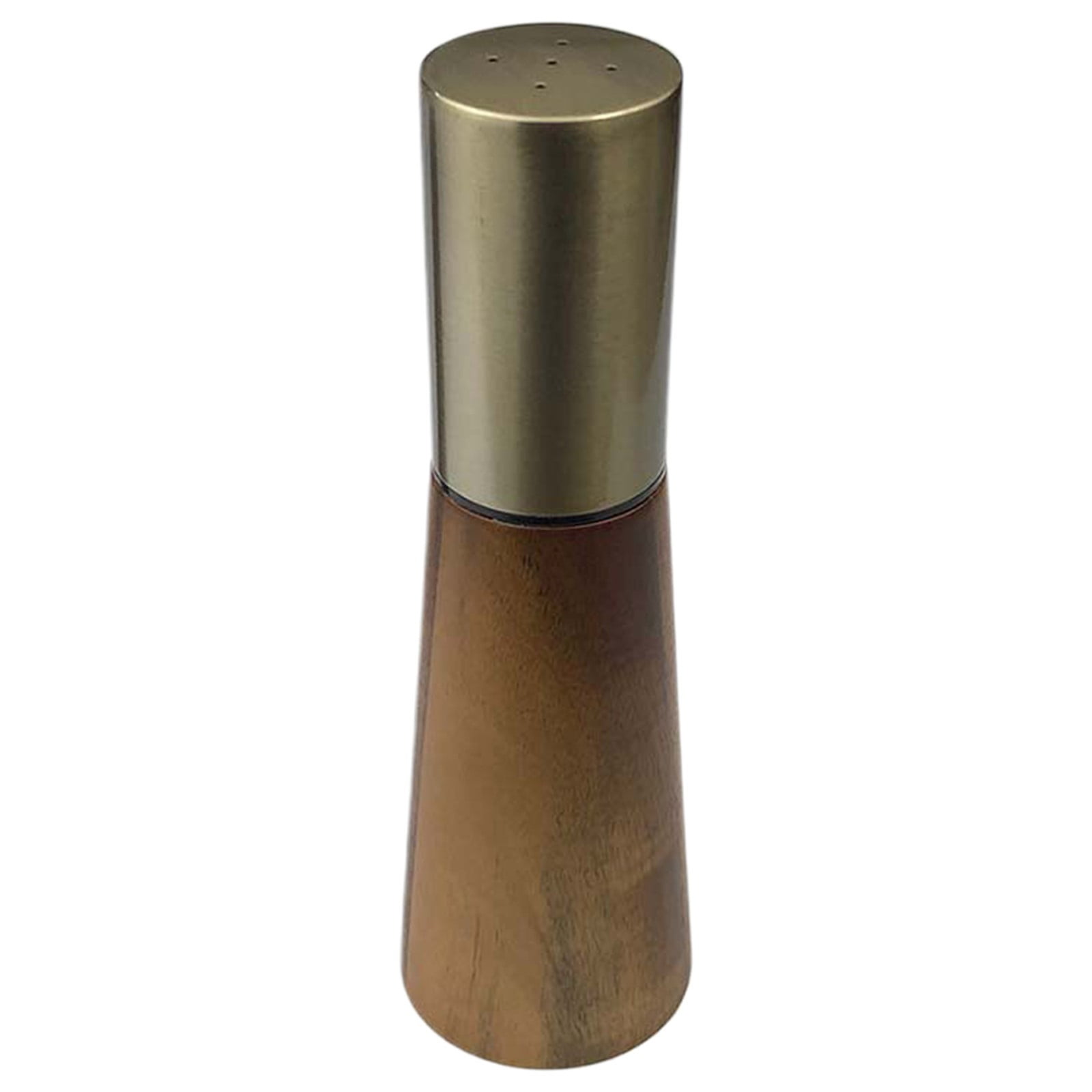 And Pepper Grinder Mill With Wood Base Stainless Manual Shaker And ...