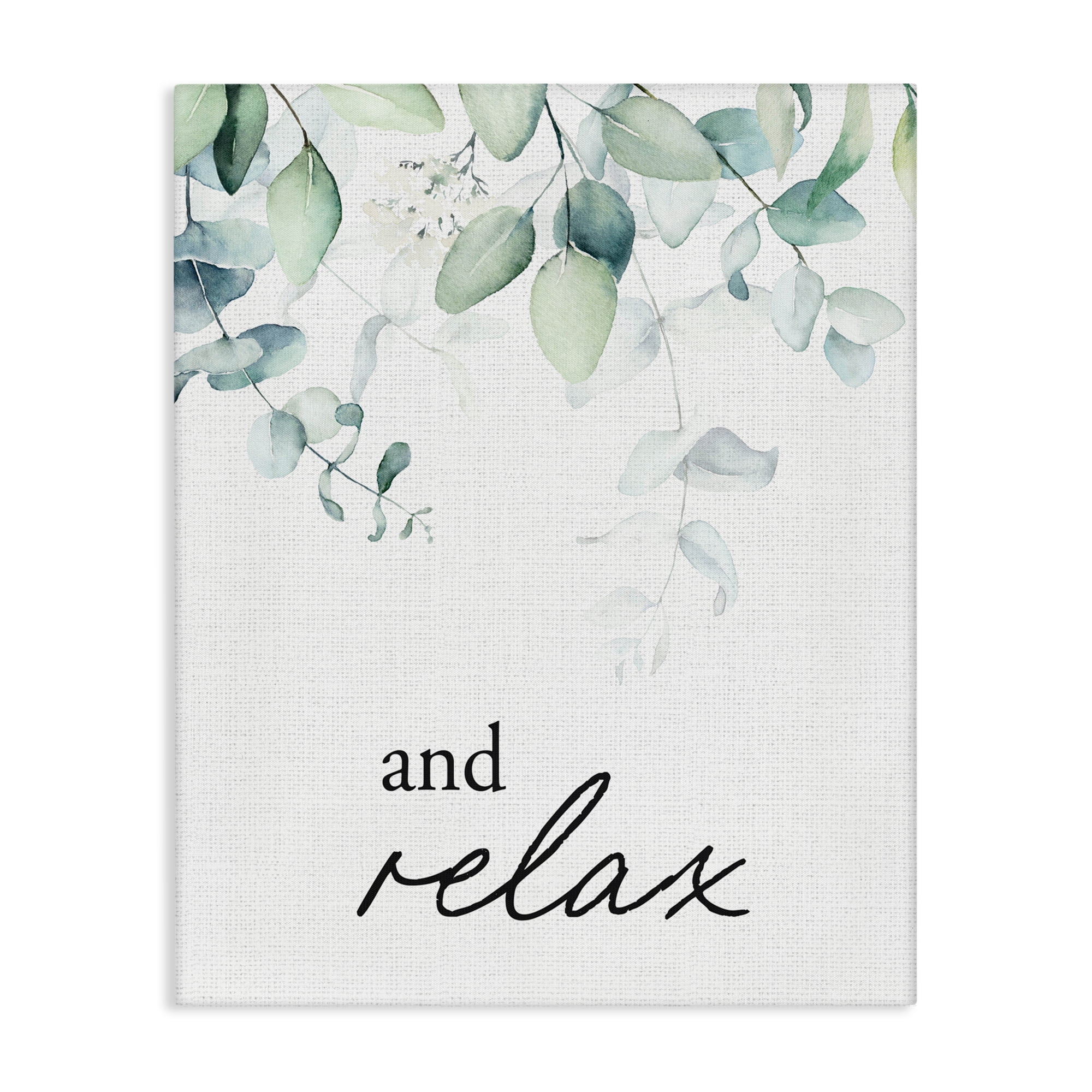 And Relax Minimal Herbs Canvas Wall Art, design by Lettered and Lined ...