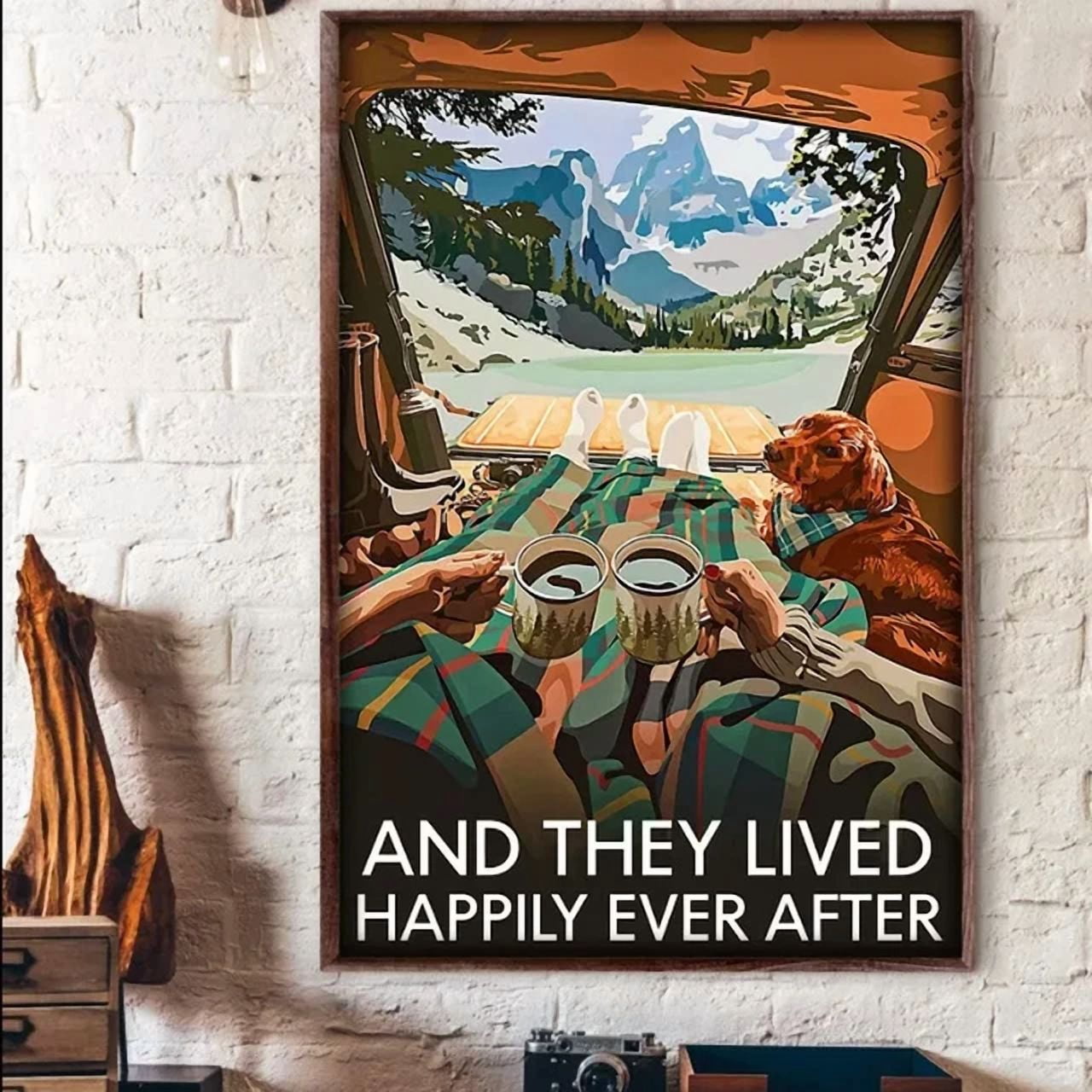 And She Lived Happily Ever After Camping Camper Outdoor Hiking ...