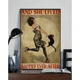 And She Lived Happily Ever After Girl With Cat Wall Art Home Decor ...