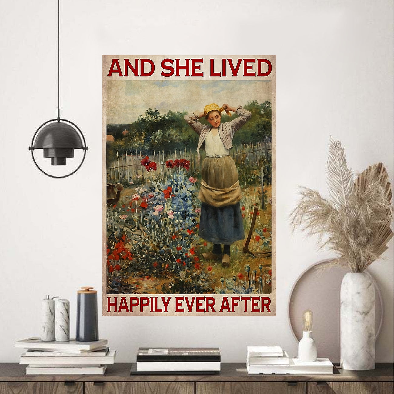 And She Lived Happily Ever After Poster girl poster 24 x 36 Inch Poster ...