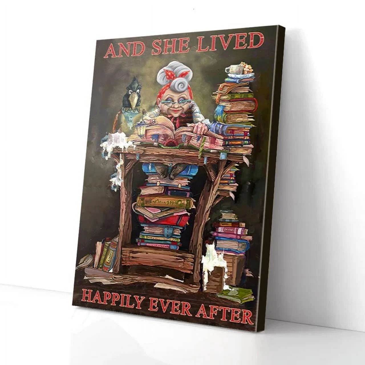 And She Lived Happily Ever After The Old Woman Poster, Wall Art NO ...