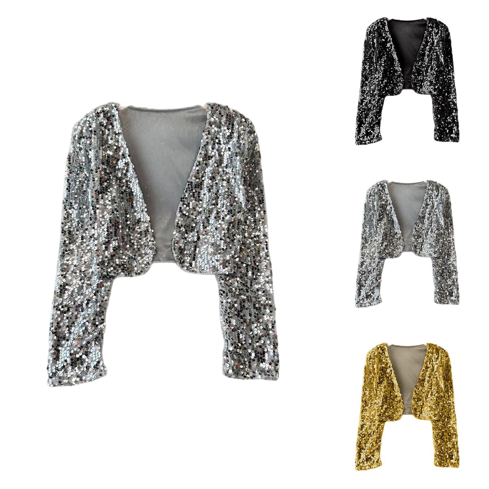 And Shine Girls Autumn Jacket Glitter Sequin Outerwear For Toddler And ...