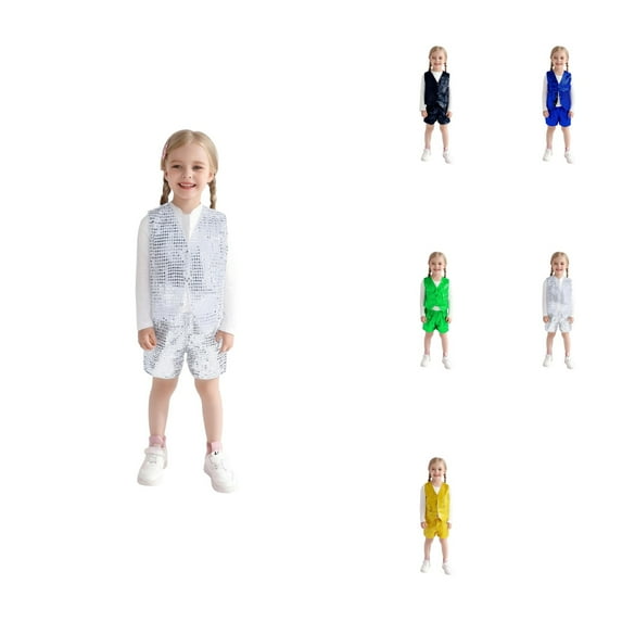 And Shine Girls Two Piece Outfit, Sparkly Sequin Skirt Set with ...