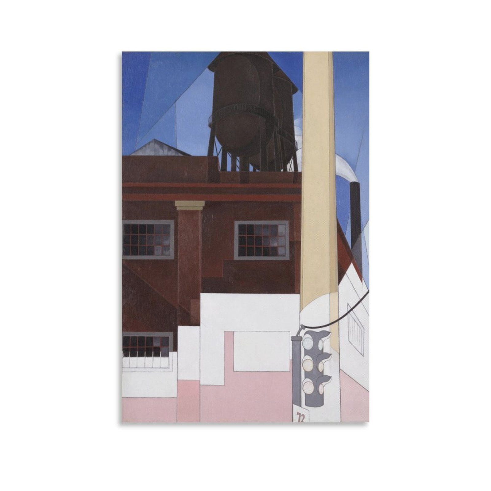 And The Home of The Brave 1931 by Charles Demuth Canvas Art Poster and ...