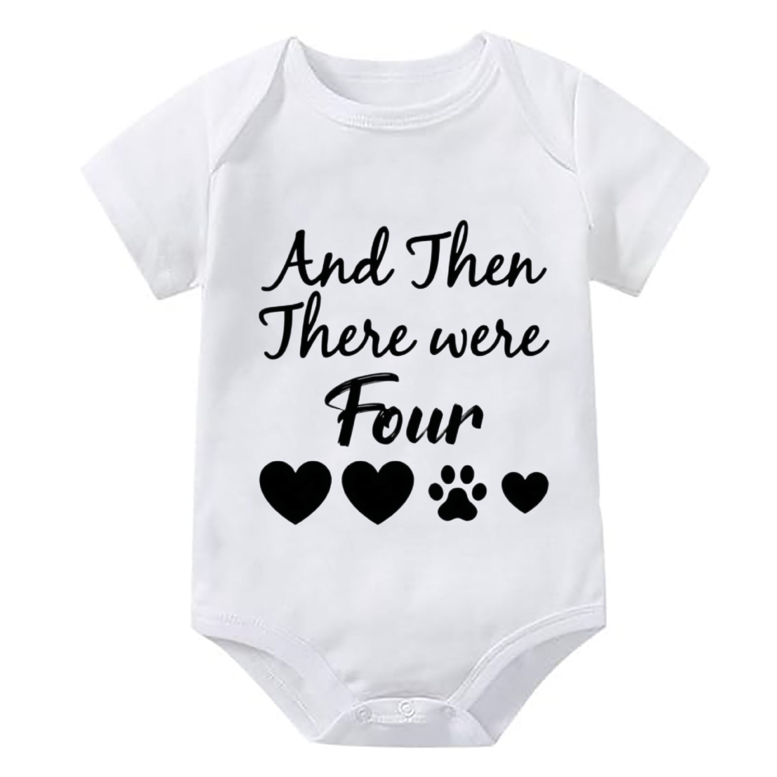 And Then There Were Four New Born Baby Girl Short Sleeve Baby Girl ...
