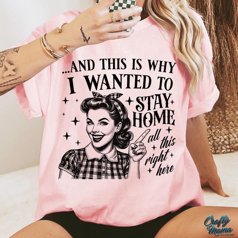 And This Is Why I Wanted To Stay Home T-Shirt, Retro Funny Sarcastic ...