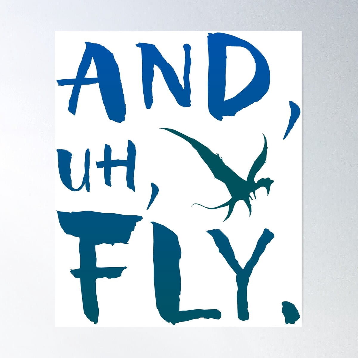 And Uh Fly (Flight Of Passage) Poster Wall Art Modern Wall Decor Wall ...