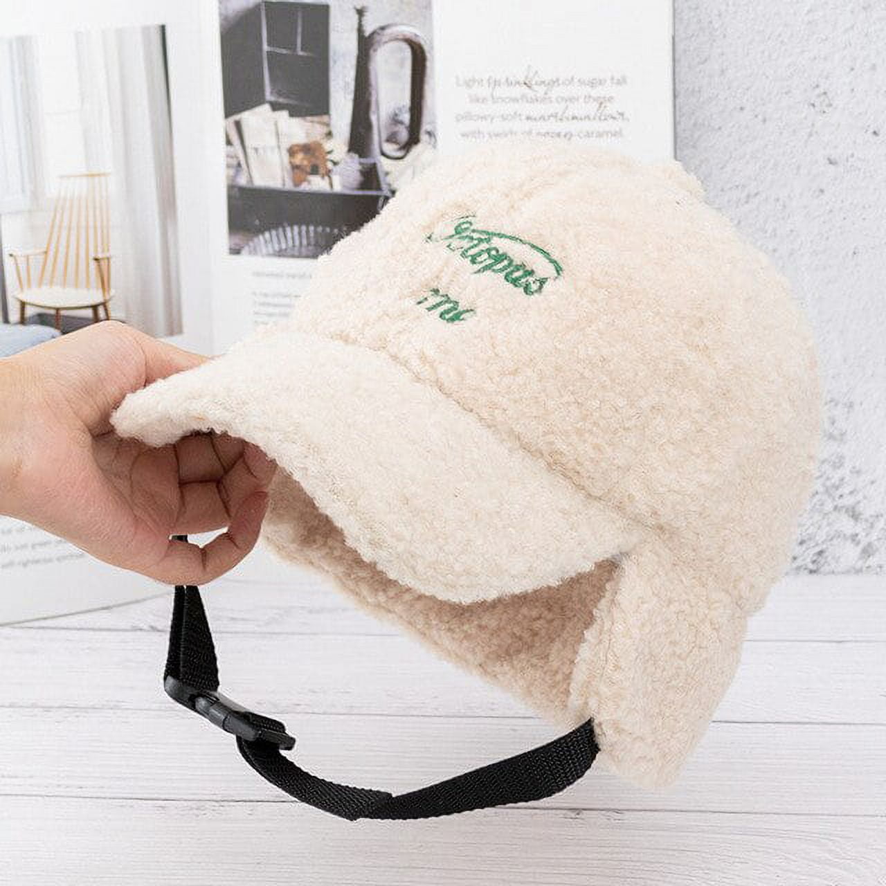 And Winter Retro Aviator Lamb Wool Letters Cycling Lei Feng Cap Men And ...