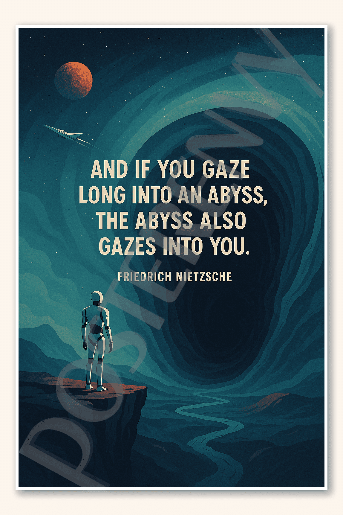 And if you gaze long into an abyss, the abyss also gazes into you ...