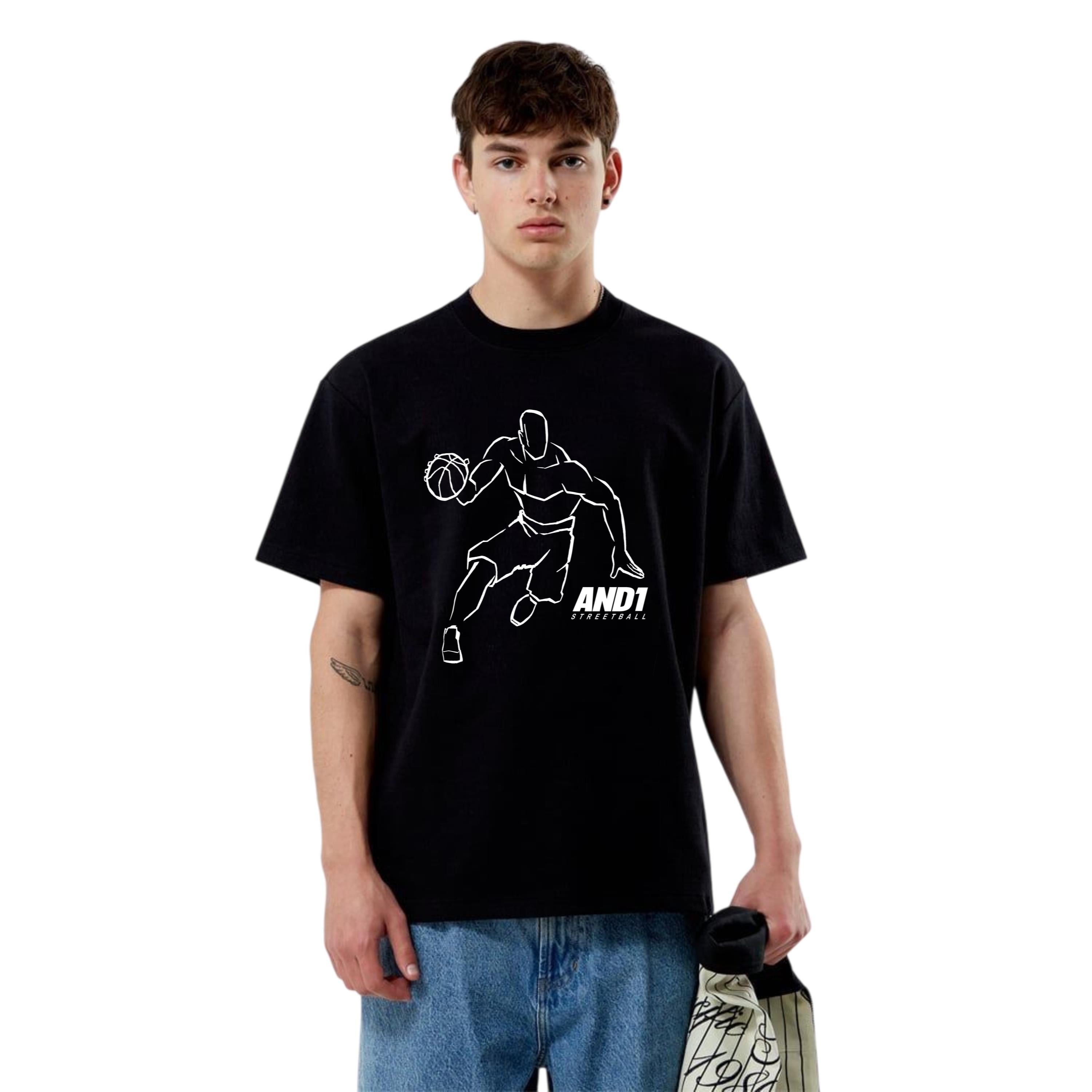 And1 Big Men's Streetball Basketball Graphic Mix T-Shirt, for men ...