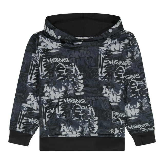 And1 Boys Graphic Hoodie Sweatshirt, Sizes 4-18 - Walmart.com
