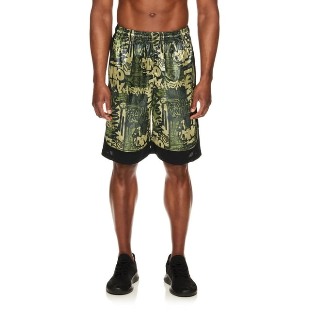 And1 Men's and Big Men's All Court Basketball Graffiti Shorts - Walmart.com