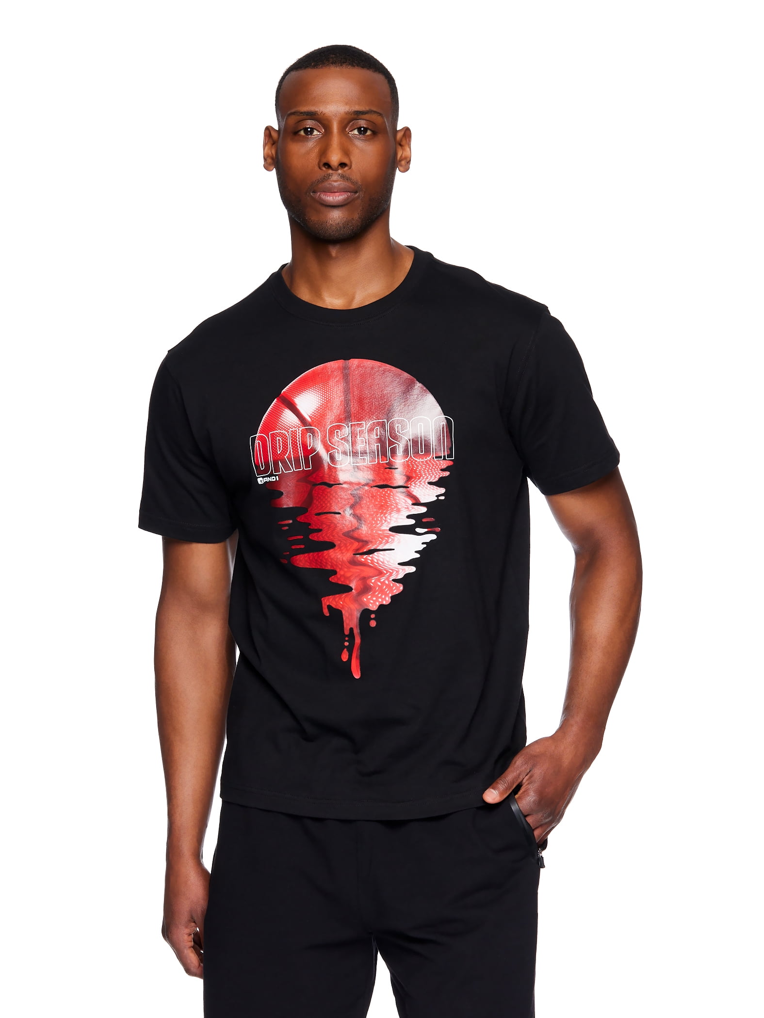 And1 Men's and Big Men's Drip Season Graphic Tee, up to Size 5XL ...
